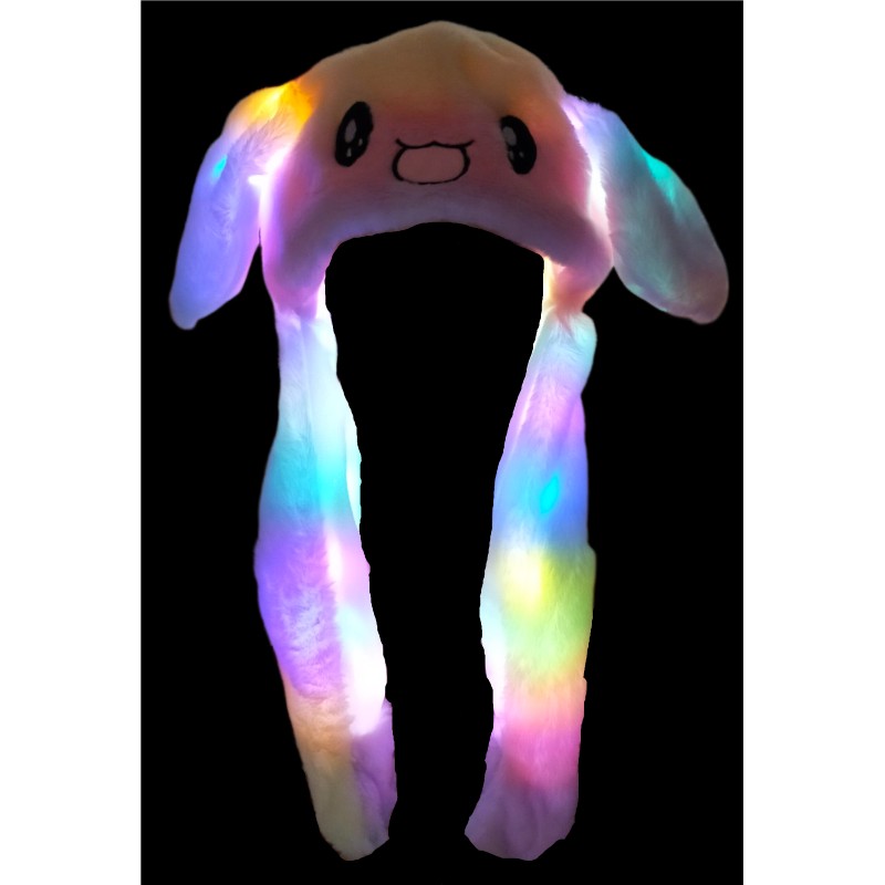 Bunny- Magic Ears Rainbow Hat With Lights