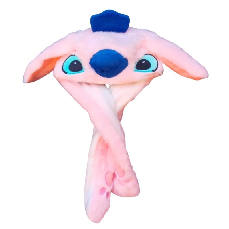 pink stitch hat ears move with lights