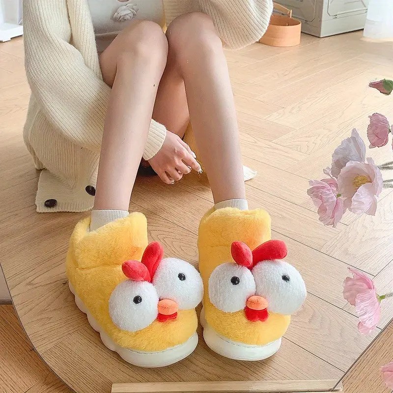 Chicken Slippers with Rubber Sole